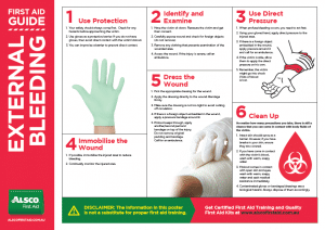 First Aid Poster | Download Free Workplace Resources | Alsco First Aid