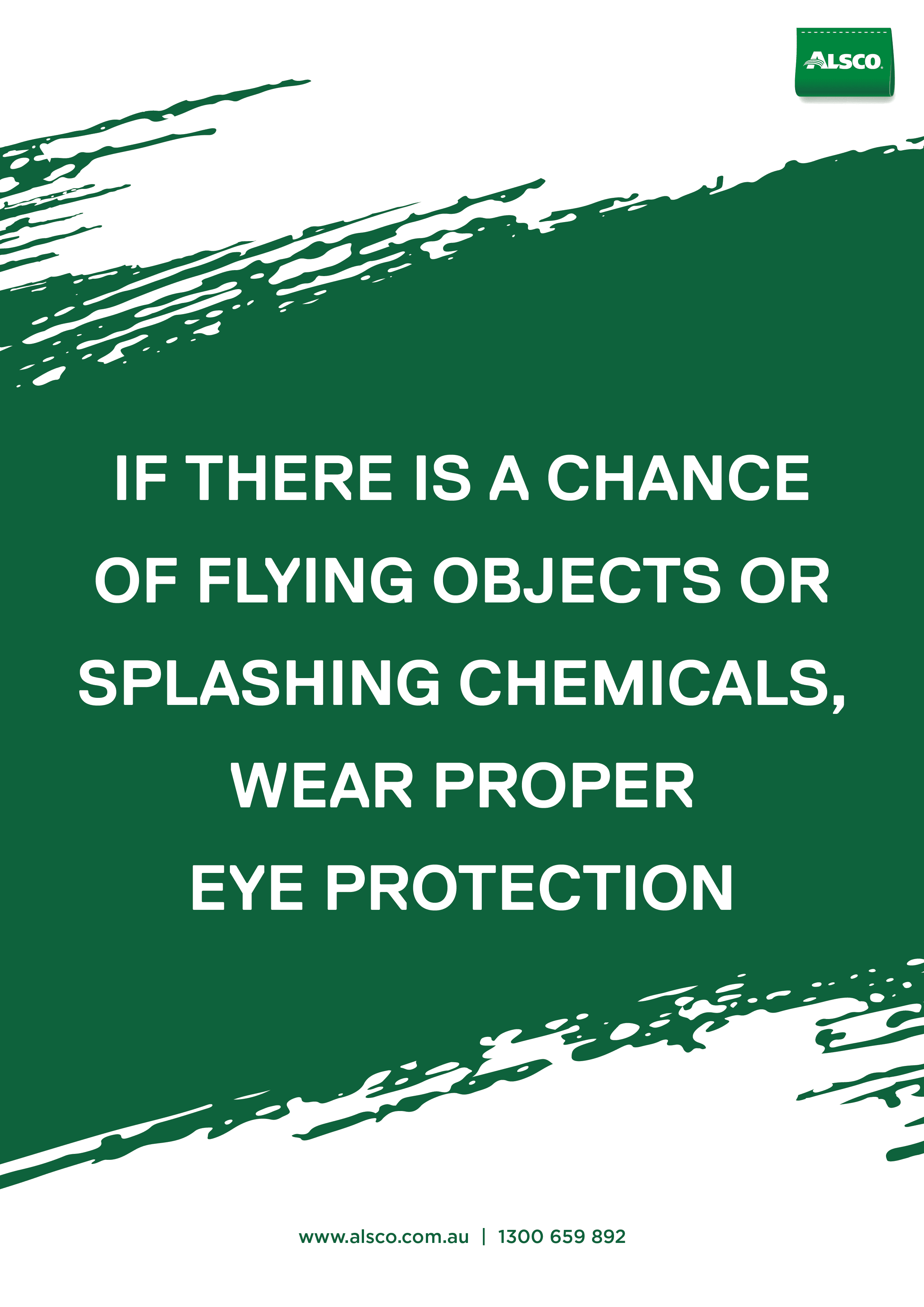 Short Safety Message Posters | Free Workplace Posters | Alsco First Aid